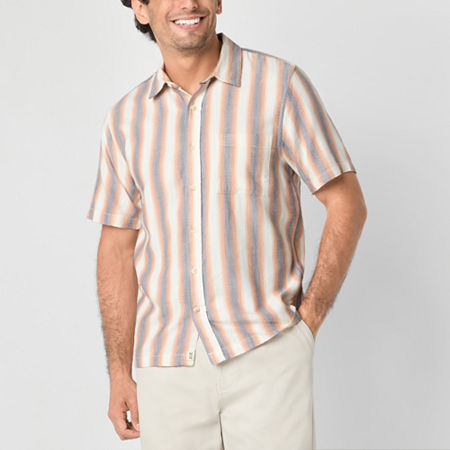 Click here for mutual weave Mens Short Sleeve Regular Fit Button-... prices