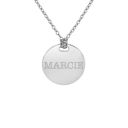 Click here for Personalized Sterling Silver 16mm Round Name Penda... prices