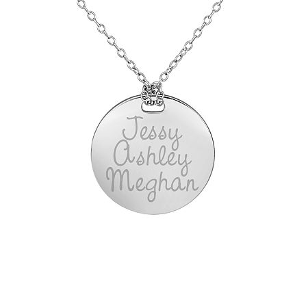 Click here for Personalized Sterling Silver 19mm Round Family Nam... prices