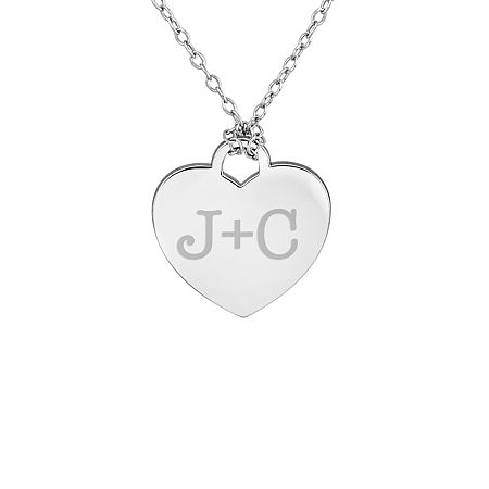 Click here for Personalized Sterling Silver Couples Initial Heart... prices
