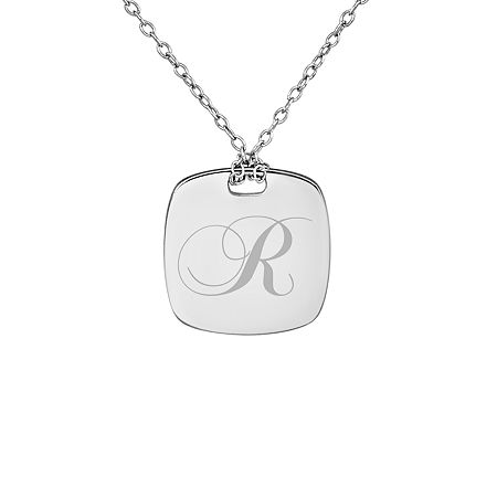 Click here for Personalized Sterling Silver 16mm Initial Pendant... prices