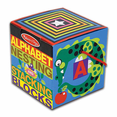 Melissa and Doug Alphabet Nesting and Stacking Blocks - Multi