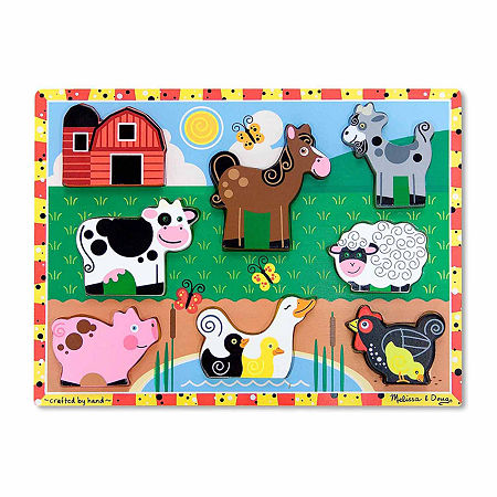 Click here for Melissa & Doug Farm Chunky Puzzle 9-pc. Non-Toxic... prices