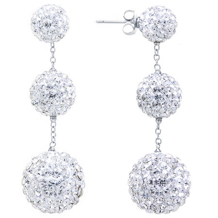 Click here for Sparkle Allure Crystal Graduated Pave Ball Silver... prices