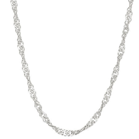 Click here for Sterling Silver Solid Link Chain Necklace  One Siz... prices