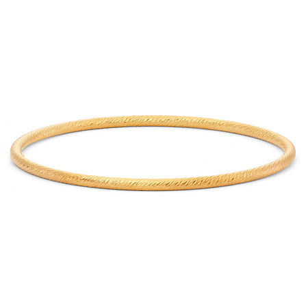 Click here for Unisex Adult 14K Gold Over Silver Bangle Bracelet... prices