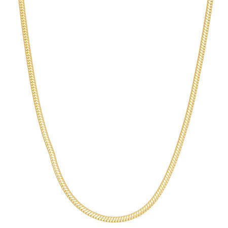 Click here for 14K Gold Over Silver Solid Snake Chain Necklace  O... prices