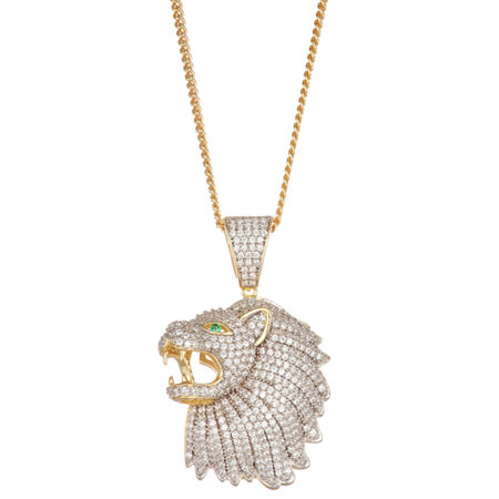 Click here for Mens 4 CT. T.W. Cubic Zirconia 14K Two Tone Gold O... prices