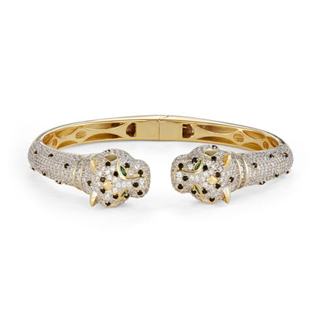 Click here for White Cubic Zirconia 14K Two Tone Gold Over Silver... prices