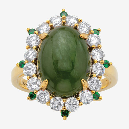 Click here for Womens Genuine Green Jade 18K Gold Over Silver Coc... prices