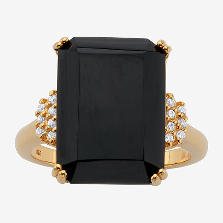 Click here for Womens Genuine Black Onyx 18K Gold Over Silver Coc... prices