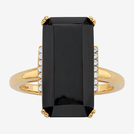 Click here for Womens Genuine Black Onyx 18K Gold Over Silver Coc... prices