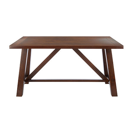 Click here for Ainslee Collection Rectangular Wood-Top Dining Tab... prices