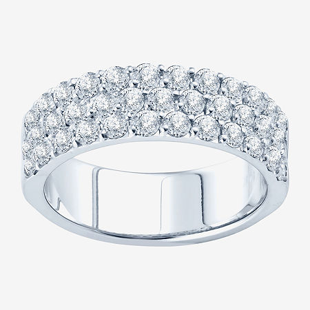 Click here for 1 1/2 CT.T.W. Natural Diamond Three-Row Band  5  W... prices