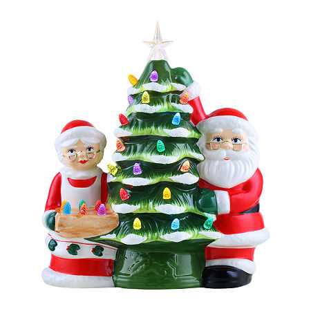 Mr. Christmas(R) 12in. Deck The Halls Santa & Mrs. Claus