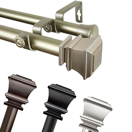 Click here for Rod Desyne Pineda Double Curtain Rod  One Size  Br... prices