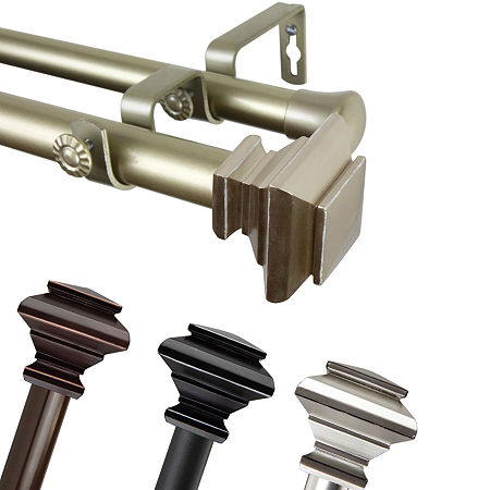 Click here for Rod Desyne Fern Double Curtain Rod  One Size  Brow... prices