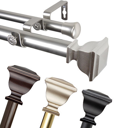 Click here for Rod Desyne Romeo Double Curtain Rod  One Size  Bro... prices