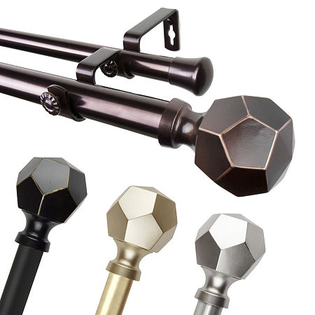 Click here for Rod Desyne Darden Double Curtain Rod  One Size  Bl... prices