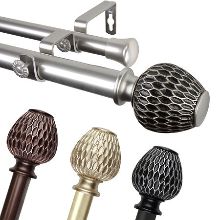 Click here for Rod Desyne Ashwin Double Curtain Rod  One Size  Si... prices