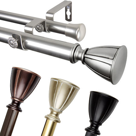 Click here for Rod Desyne Ayla Double Curtain Rod  One Size  Brow... prices
