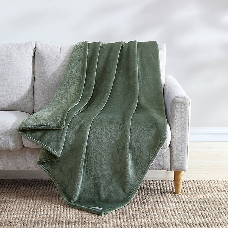 Click here for Eddie Bauer Solid Ultra Lux Plush Reversible Throw... prices
