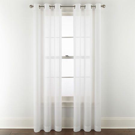 Click here for Home Expressions Remy Solid Grommet Top Sheer Sing... prices