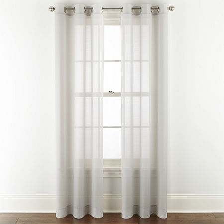 Click here for Home Expressions Remy Solid Grommet Top Sheer Sing... prices