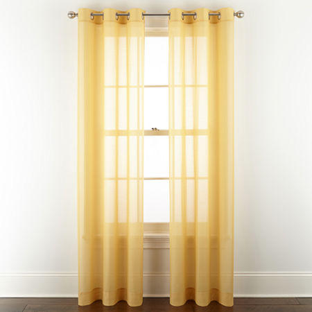Click here for Home Expressions Remy Solid Grommet Top Sheer Sing... prices