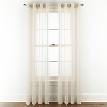 Click here for Liz Claiborne Lisette Grommet Top Sheer Single Cur... prices