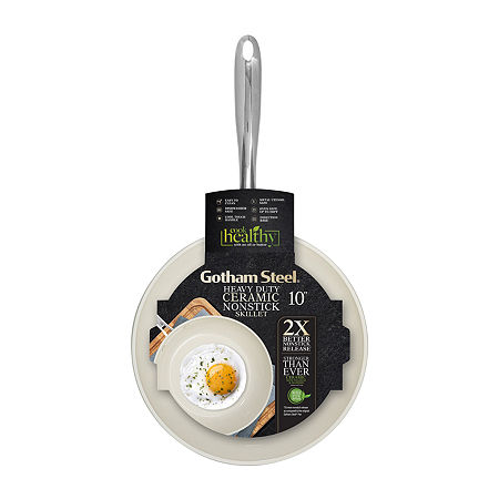 Gotham Steel Natural Collection 10 in. Ceramic Nonstick Frying Pan - Cream