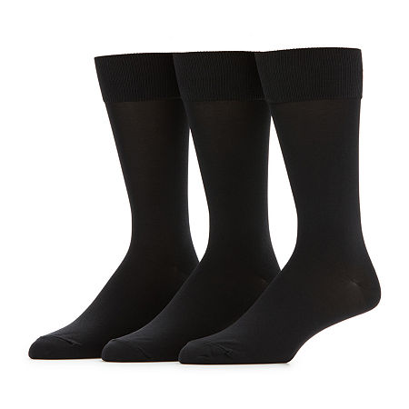 Click here for Stafford Microfiber Mens 3 Pair Crew Socks  10-13... prices