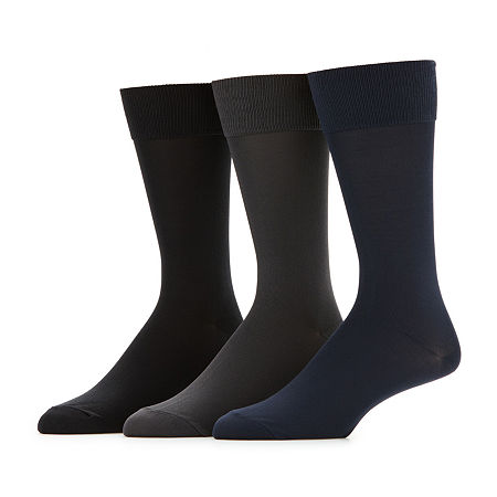 Click here for Stafford Microfiber Mens 3 Pair Crew Socks  10-13... prices