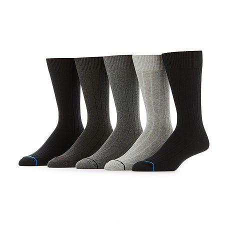 Click here for Stafford Casual Dress Cotton Mens 5 Pair Crew Sock... prices