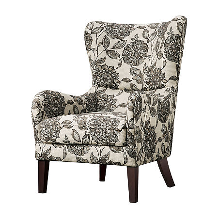 Click here for Madison Park Leda Winged-Arm Accent Chair  One Siz... prices