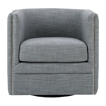 Click here for Madison Park Capstone Swivel Tufted Chair - Slate prices