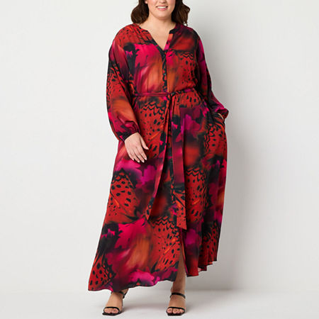 Click here for Premier Amour Womens Long Sleeve Plus Maxi Dress... prices