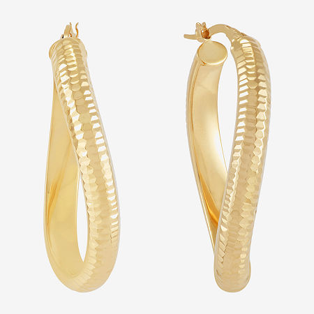 Click here for Mia Oro Womens 14K Gold 28mm Round Hoop Earrings... prices