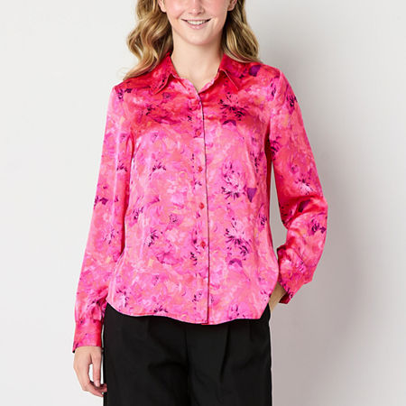 Click here for by&by Womens Long Sleeve Regular Fit Juniors Butto... prices