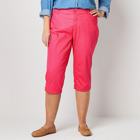 Click here for St. Johns Bay Womens Straight Mid Rise Plus Capri... prices