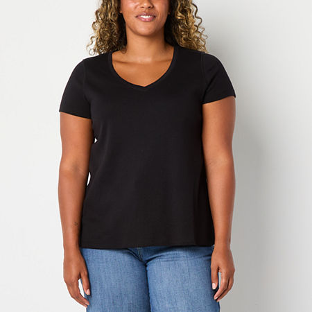 Click here for St. Johns Bay Womens Easy-on + Easy-off V Neck Sho... prices