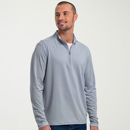 Click here for Antigua Mens Mock Neck Long Sleeve Active Quarter-... prices