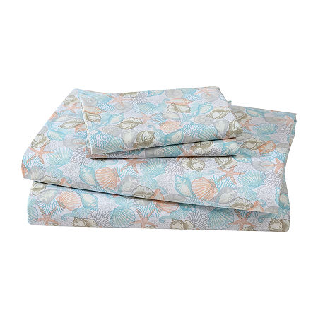 Click here for Beatrice Home Fashions Coastal Printed 4-Pc. Sheet... prices