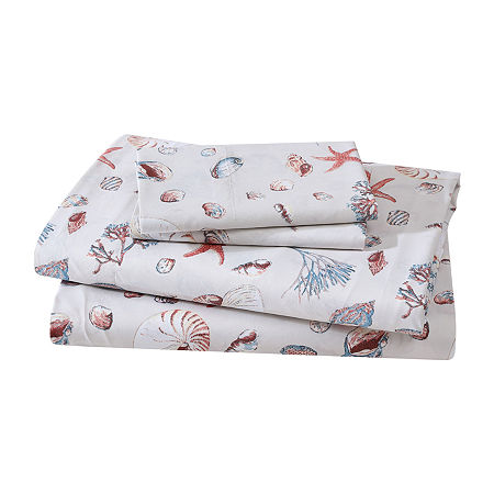 Click here for Beatrice Home Fashions Coastal Print Sheet Set  On... prices