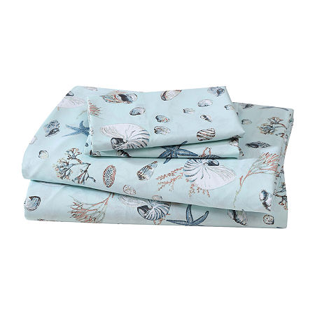 Click here for Beatrice Home Fashions Coastal Printed 4-Pc. Sheet... prices
