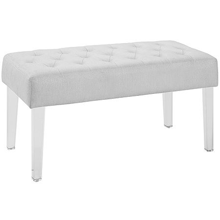 Click here for Eleanor Tufted Bench  One Size  White prices