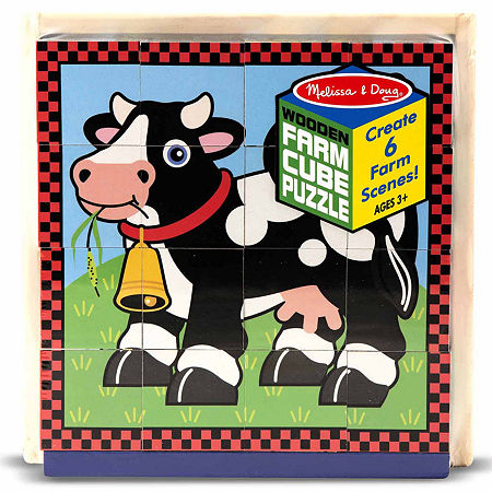 Melissa & Doug Farm Cube Puzzle  One Size  Multiple Colors