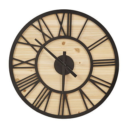 Click here for Madison Park Mason Wall Clock  One Size  Black prices