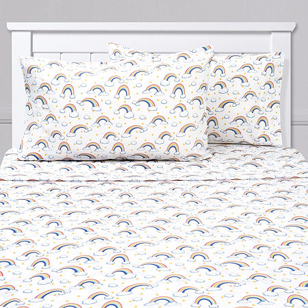 Sweet Home Collection Kids Fun & Colorful Rainbows Sheet Set