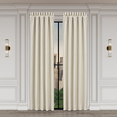 J Queen New York Metropolitan Window Panel Pair  50 x 84 - Ivory